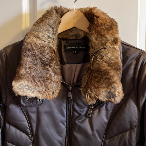 Andrew Marc | Jackets & Coats | Andrew Marc Fur Collar Down Feather ...